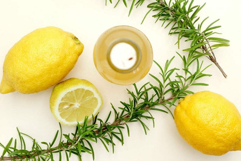 Selbstgemachter Zitronen-Rosmarin-Sirup für Sommerlimonaden