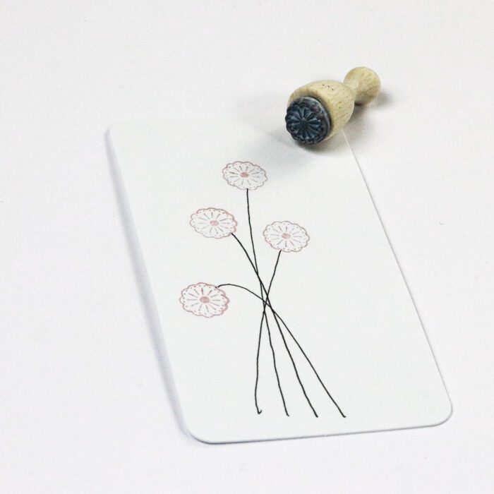 Blumenstempel aus Holz für Karten & DIY | STUDIO KARAMELO