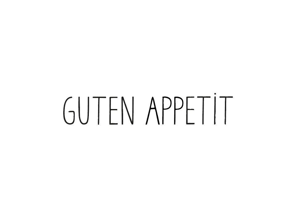 Stempel Guten Appetit | Textstempel für schöne Tischdeko